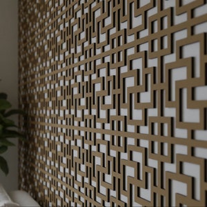 Custom Wooden Aztec Lattice - Trellis, Mandala Wall Art for Home Decor ...