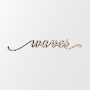 Wall Decor Word Cutout "waves" - Cutout, Home Decor, Unfinished and ...
