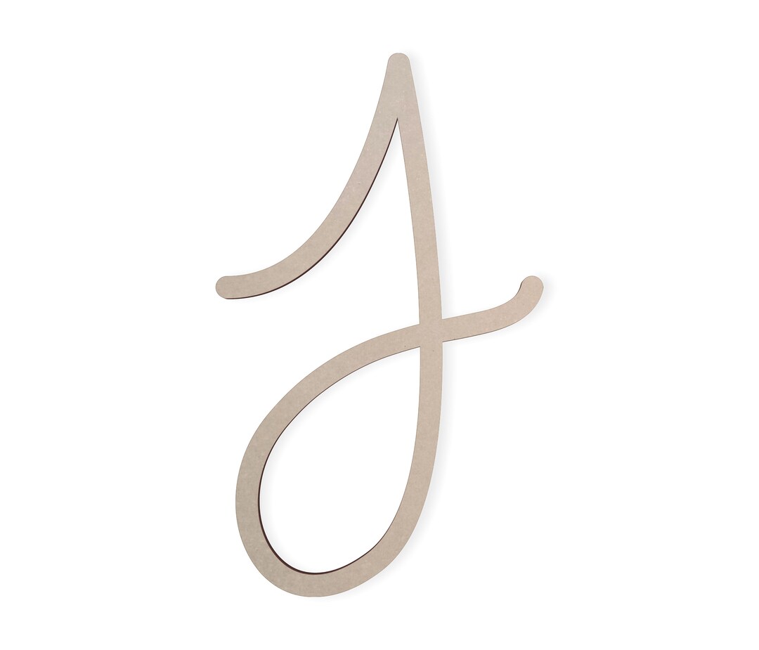 Personalized Large Wooden Letter J for DIY Projects and Decor - Etsy