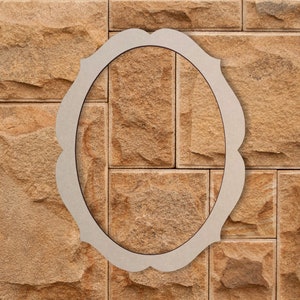 Wooden Oval Frame - Cutout, Decorative Frame, Home Decor, Unfinished ...