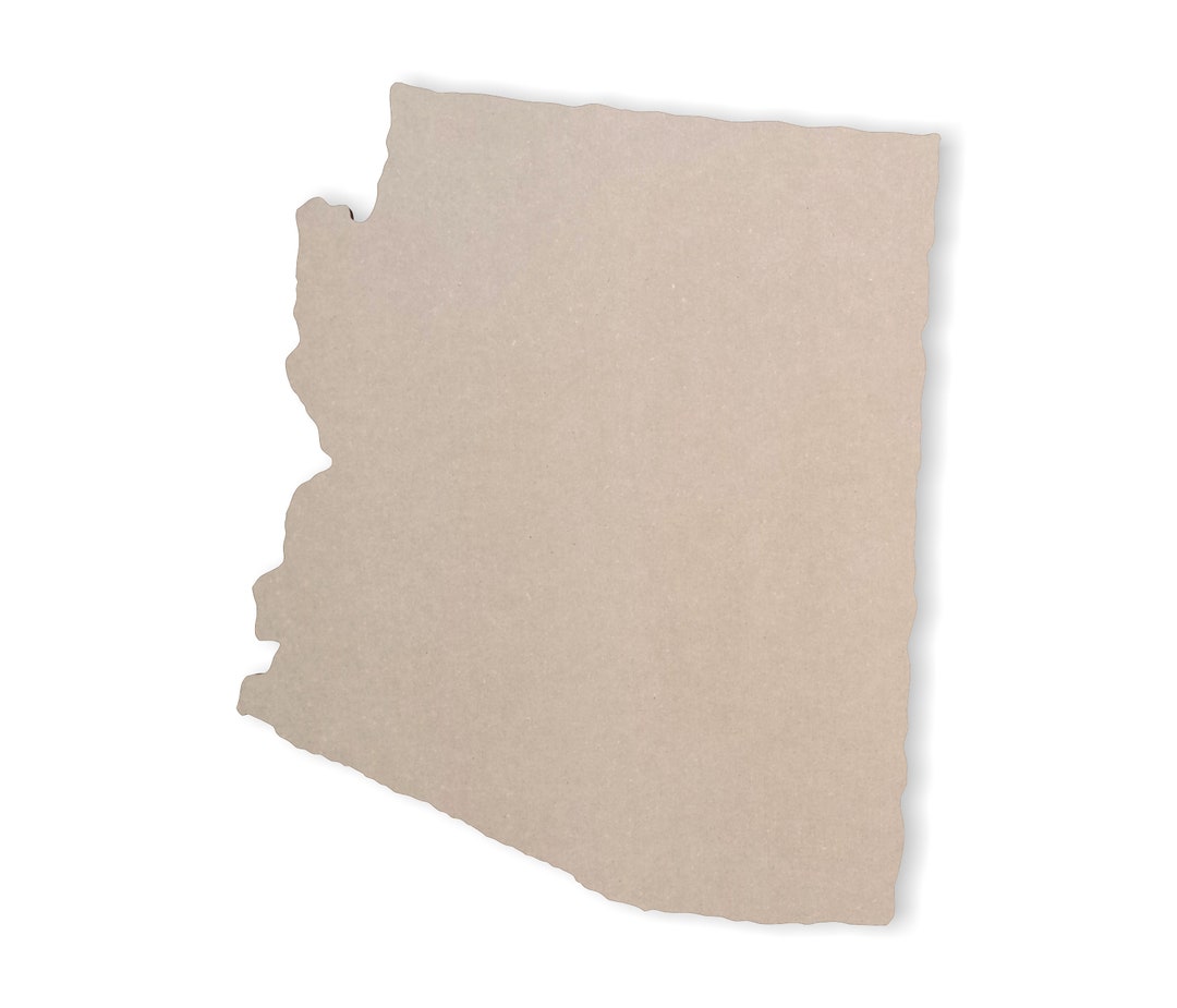 Wooden Arizona State Cutout Shape - Cutout, Home Decor, Unfinished and ...