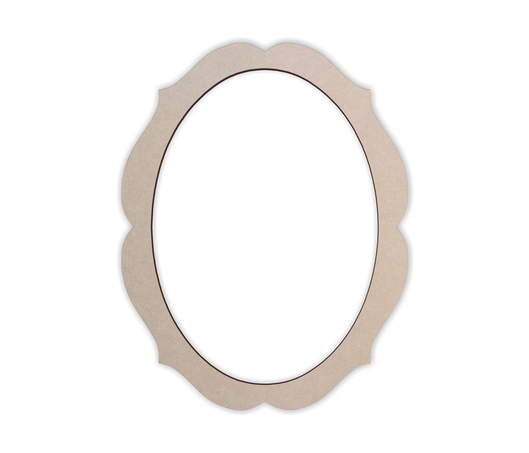 Wooden Oval Frame - Cutout, Decorative Frame, Home Decor, Unfinished ...