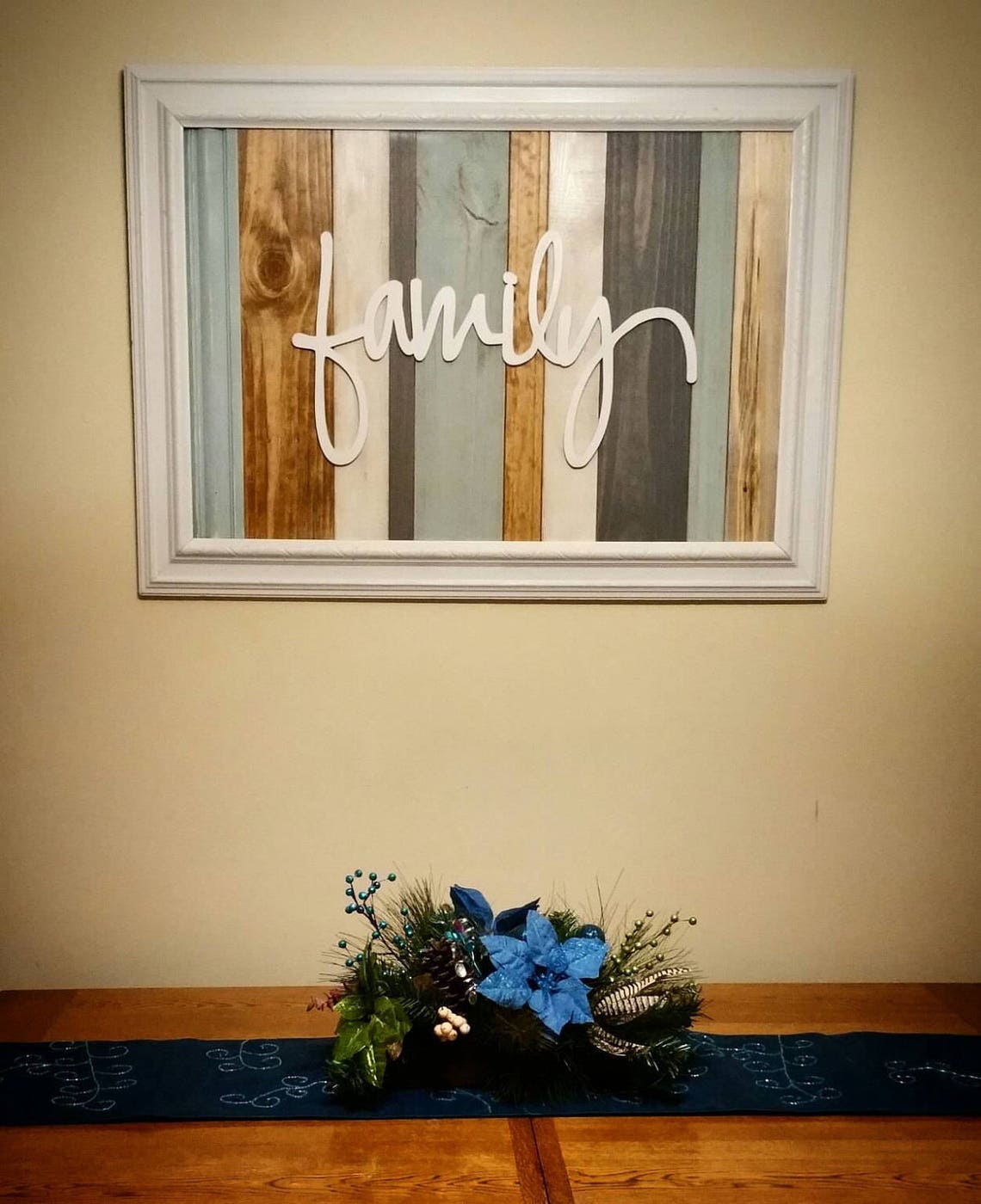 FAMILY Wall Decor Word Cutout Home Decor Unfinished and | Etsy