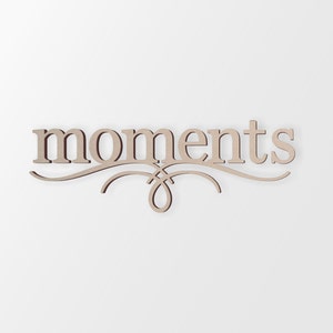 MOMENTS Wall Decor Word - Cutout, Home Decor, Unfinished and Available ...