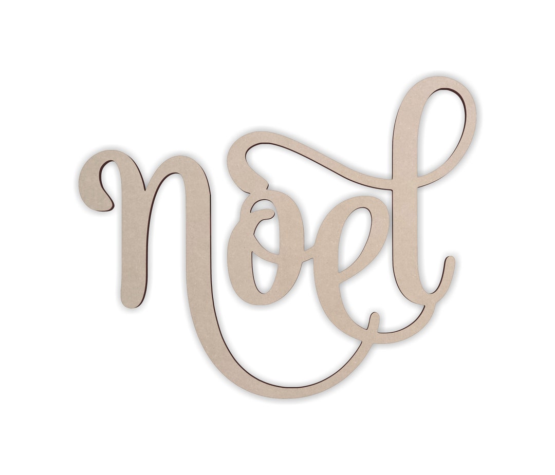Wall Decor, Noel Word - Cutout, Home Decor, Unfinished and Available in ...