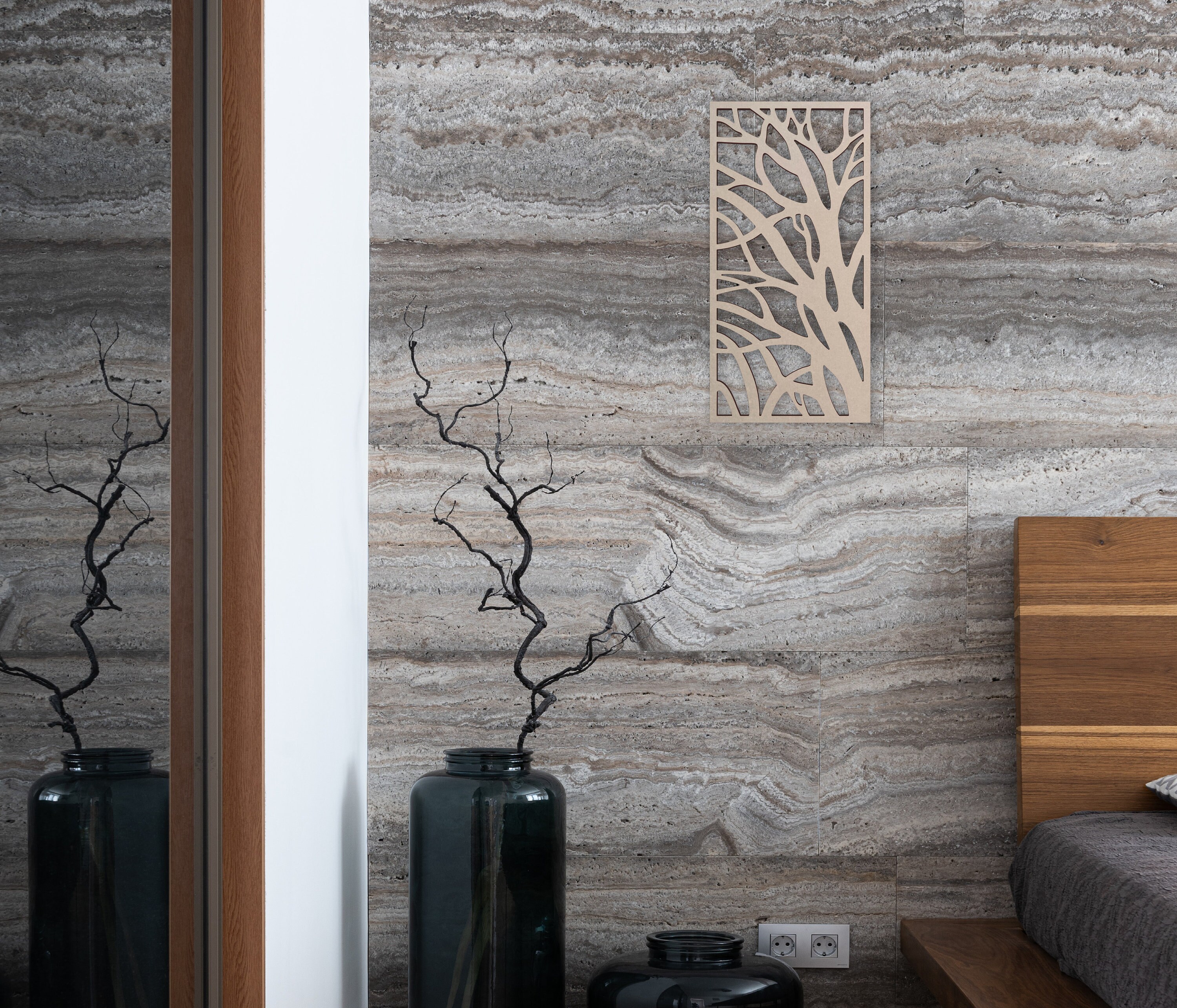 Wooden Tree Branch Lattice Wall Panels Mandala Wall Art for - Etsy