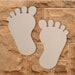 Wooden Feet Cutout Home Decor Beach Decor Kid's Room - Etsy