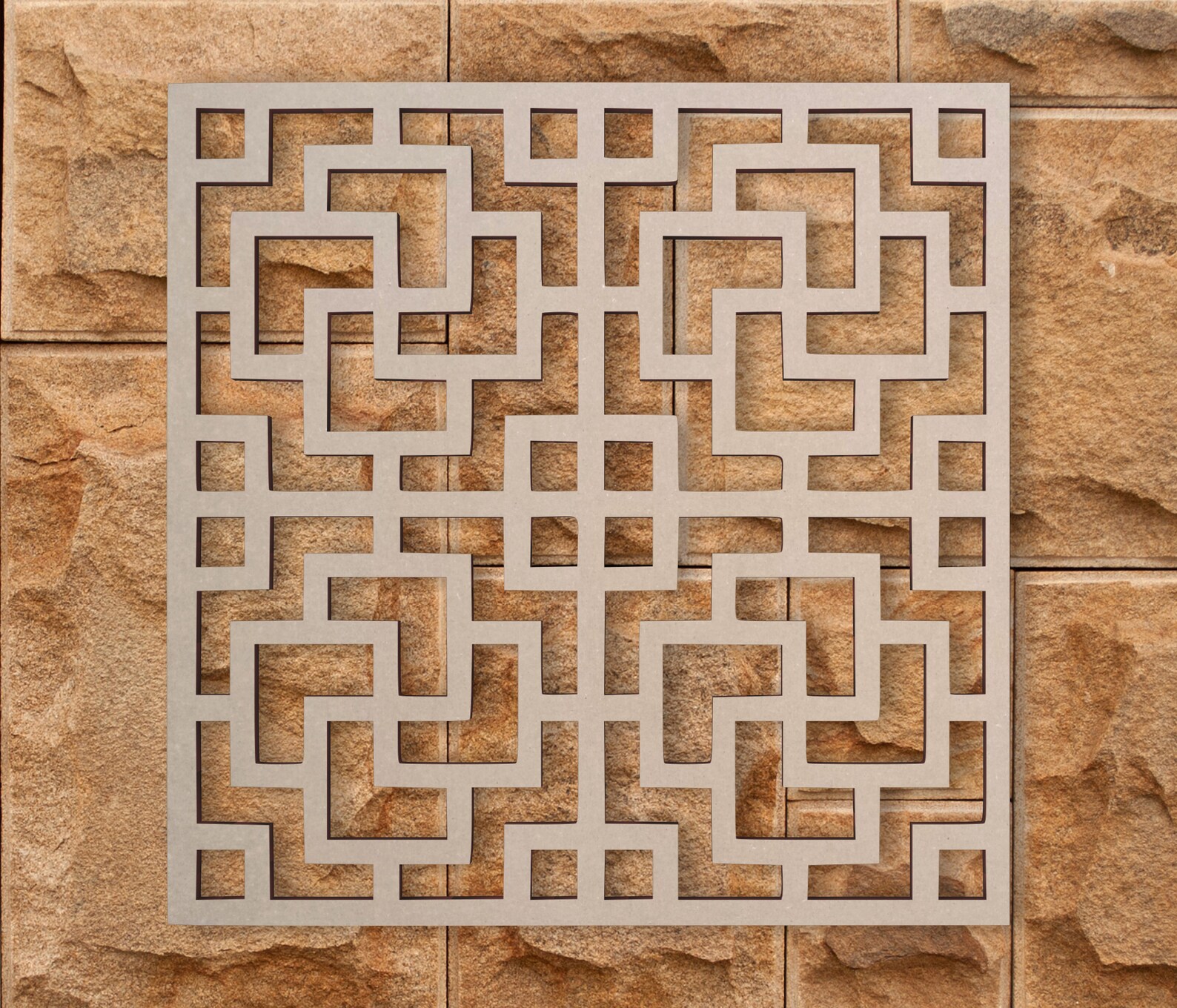 Wood Aztec Design Fretwork Panel Mandala Wall Art for Home - Etsy