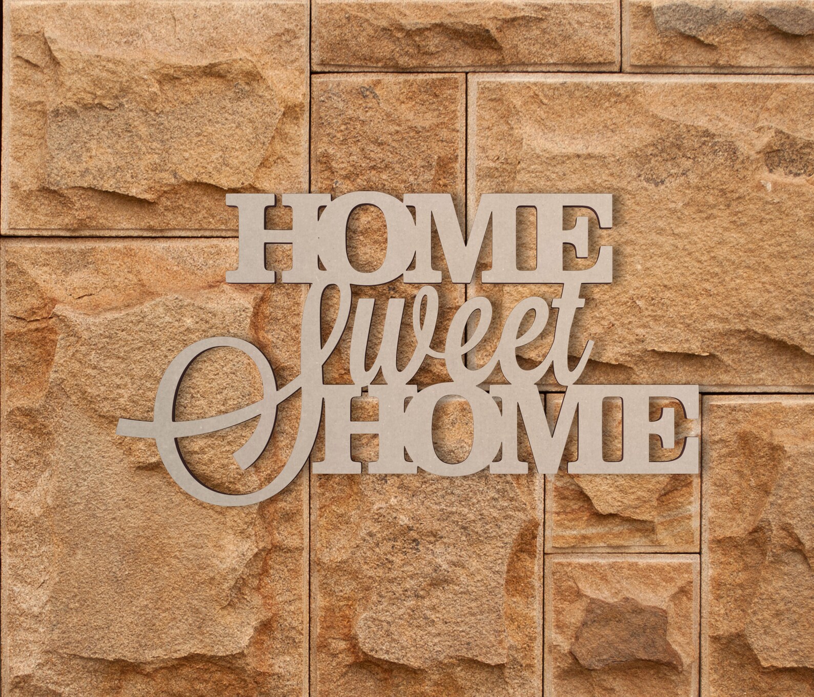 Wall Decor Word Cutout home Sweet Home Cutout - Etsy