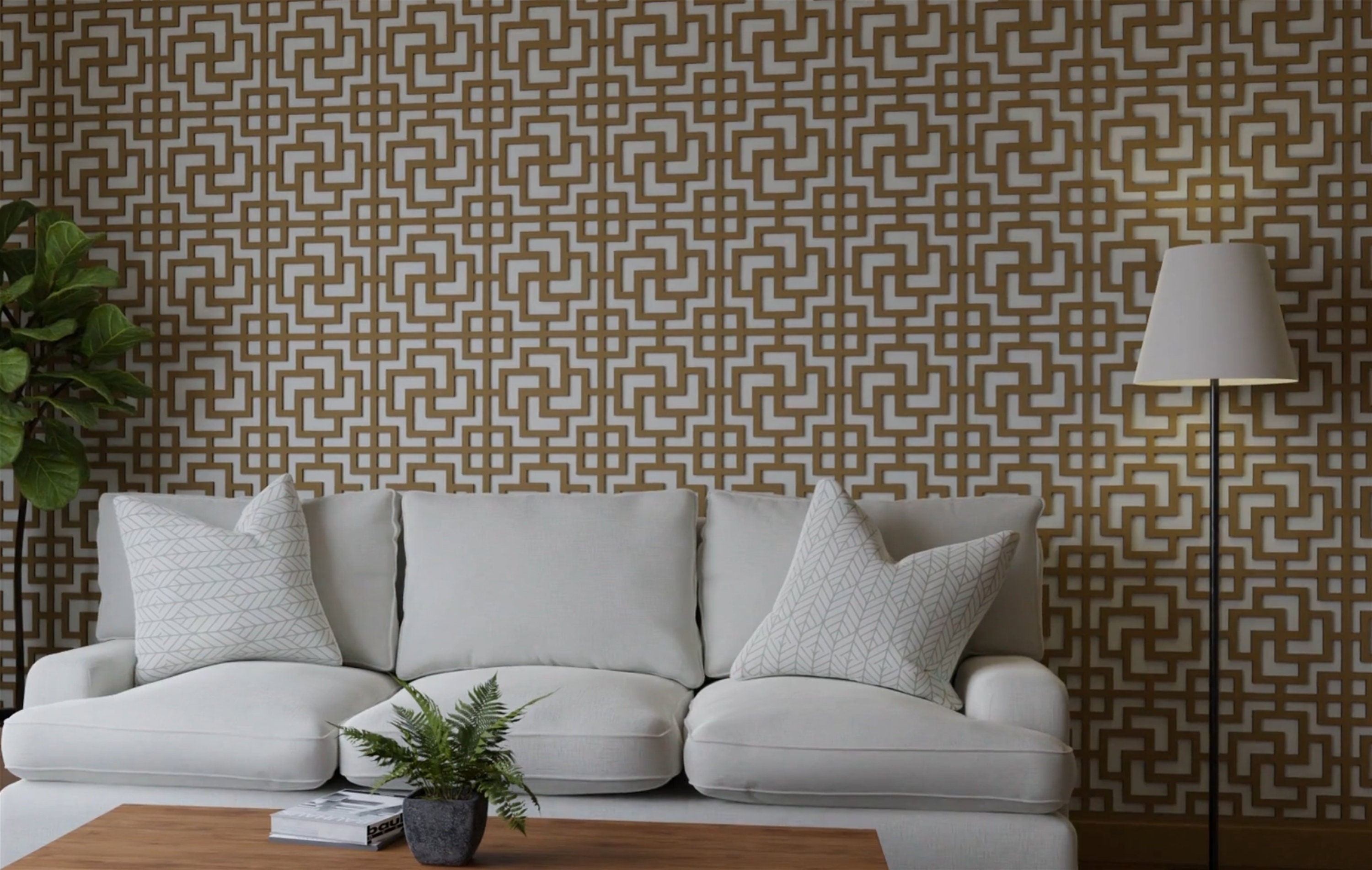 Custom Aztec Wooden Lattice Panel: Geometric Wall Art Trellis - Etsy