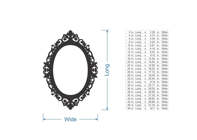 Wooden Oval Frame Cutout Decorative Frame Home Decor - Etsy