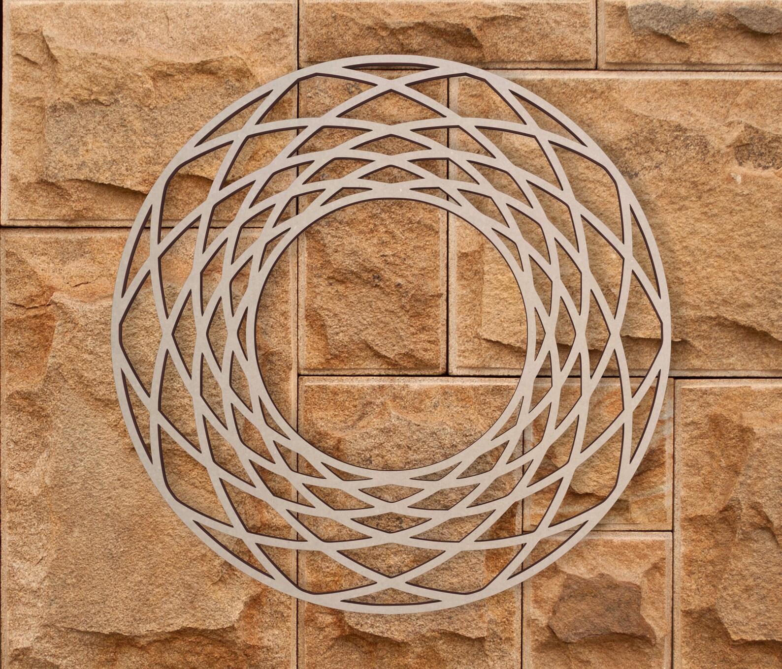 Wooden Shape Abstract Circle Frame Wooden Cutout Wall Art - Etsy