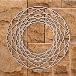 Unfinished Wooden Circle Frame: Abstract Wall Art Decor - Etsy