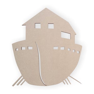 Wooden Noah's Ark, Cutout, Biblical Decor, Noah's Ark Decal, Home Decor ...
