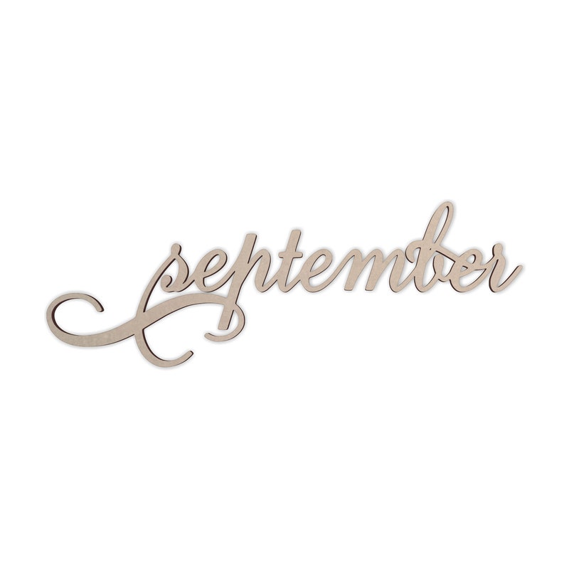 September Word Art - Etsy