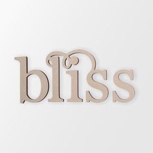 Bliss Wall Decor Word - Cutout, Home Decor, Unfinished and Available in ...