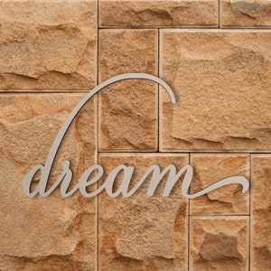 DREAM Wall Decor Word - Cutout, Home Decor, Unfinished and Available in ...