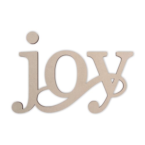 Word Cutout joy Cutout Home Decor Unfinished - Etsy