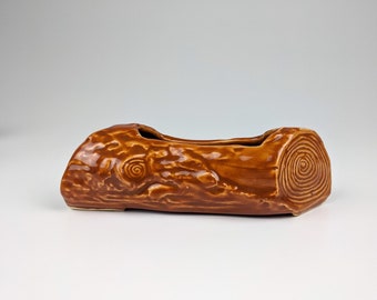 Ceramic Log Planter - Etsy