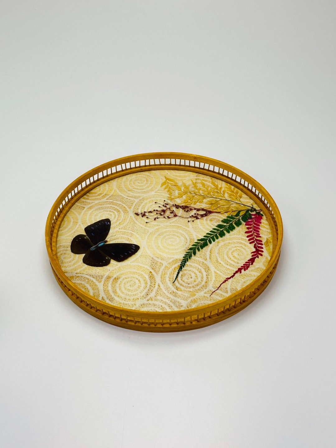 Vintage Butterfly Tray - Etsy