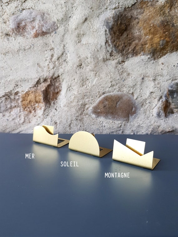 Duo Brass Card Holder Delphine Plisson - Etsy UK