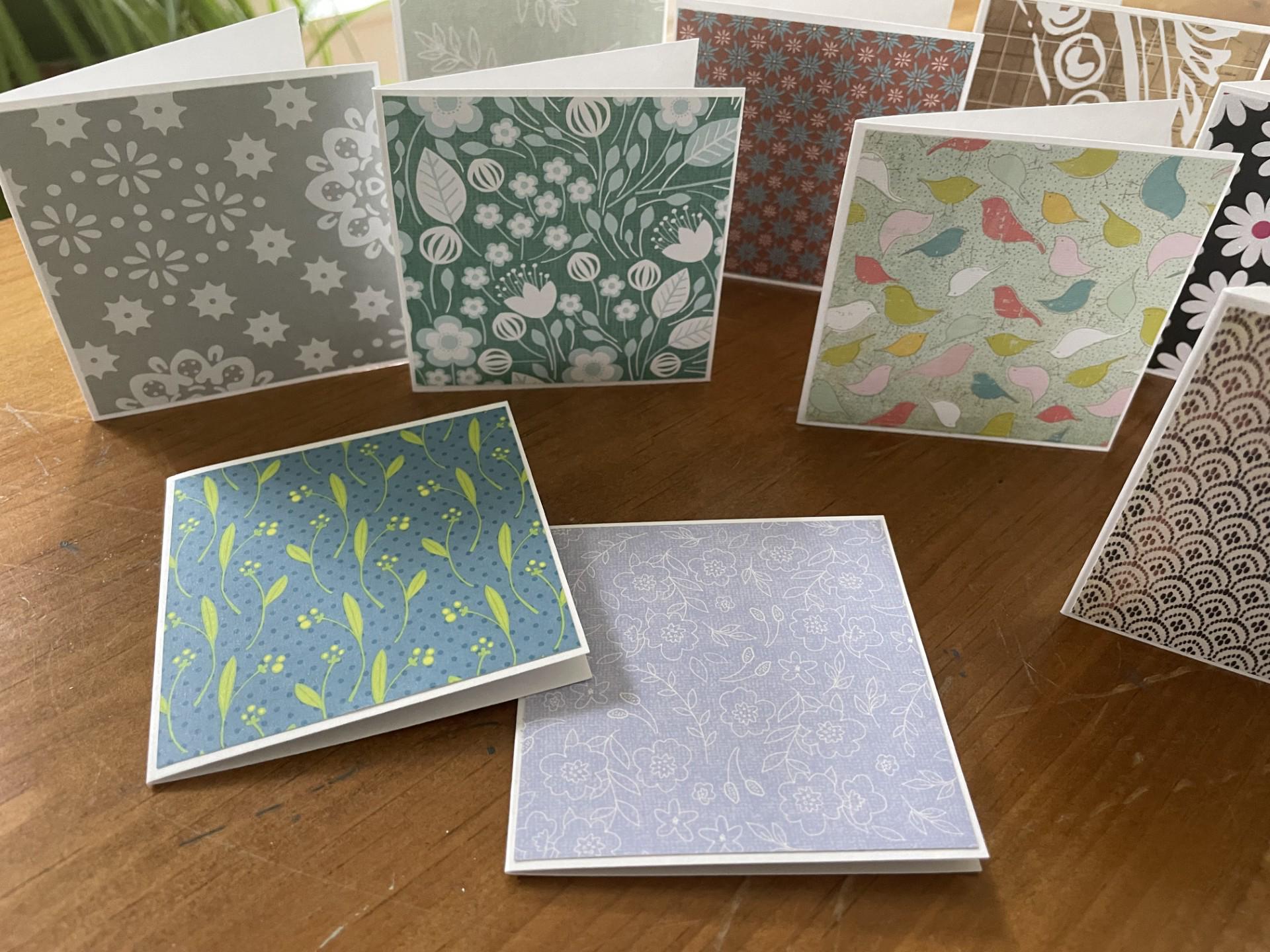 Mini Blank Note Cards: 3x3 White Cardstock - Set of 12 - Etsy