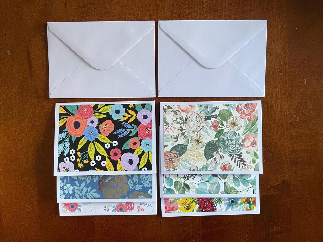 Floral/botanical Assorted Design Note Card Set: All Occasion Blank ...