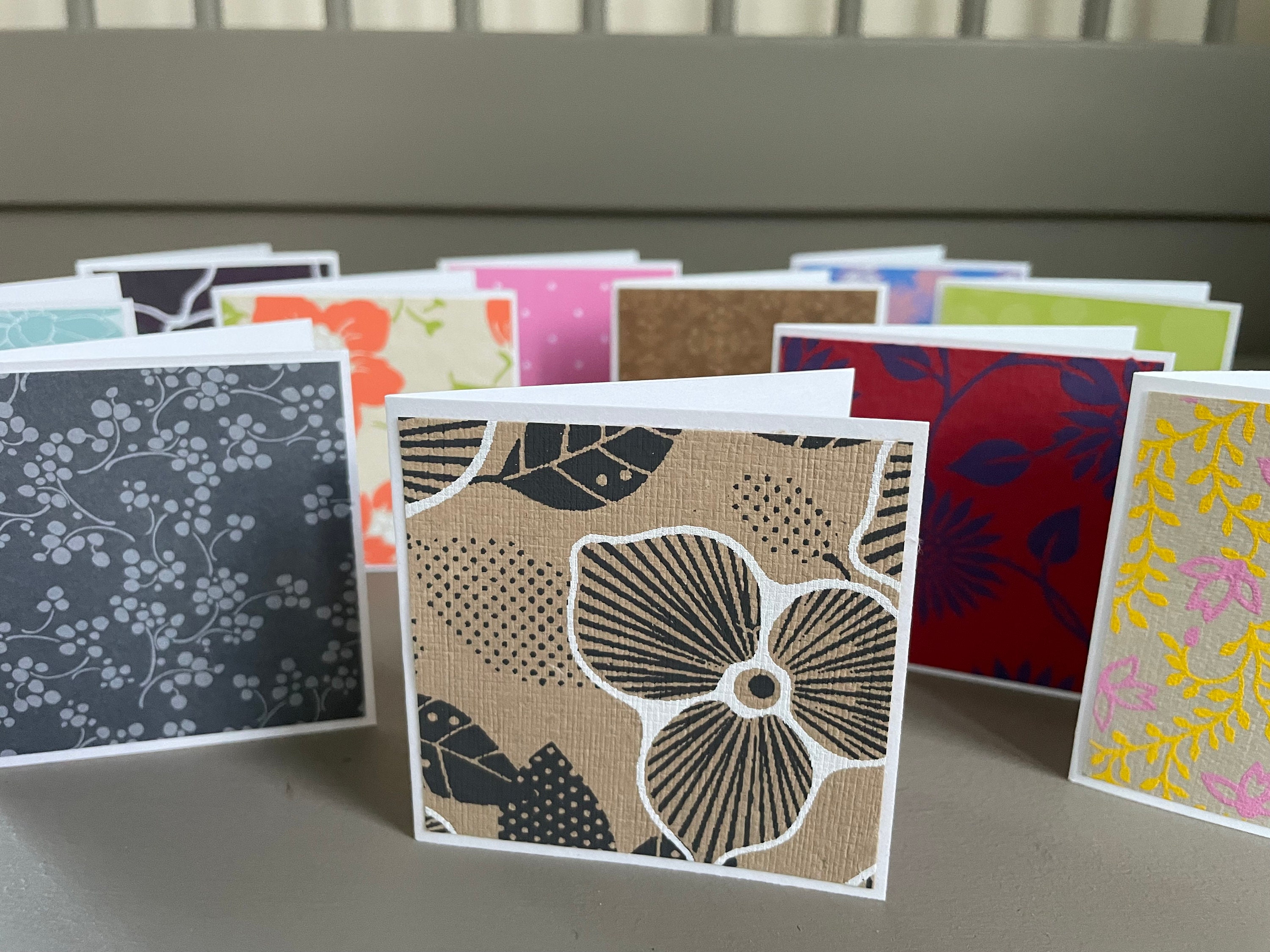 Mini Note Card Set: 3x3 Blank Cards With Envelopes - Etsy