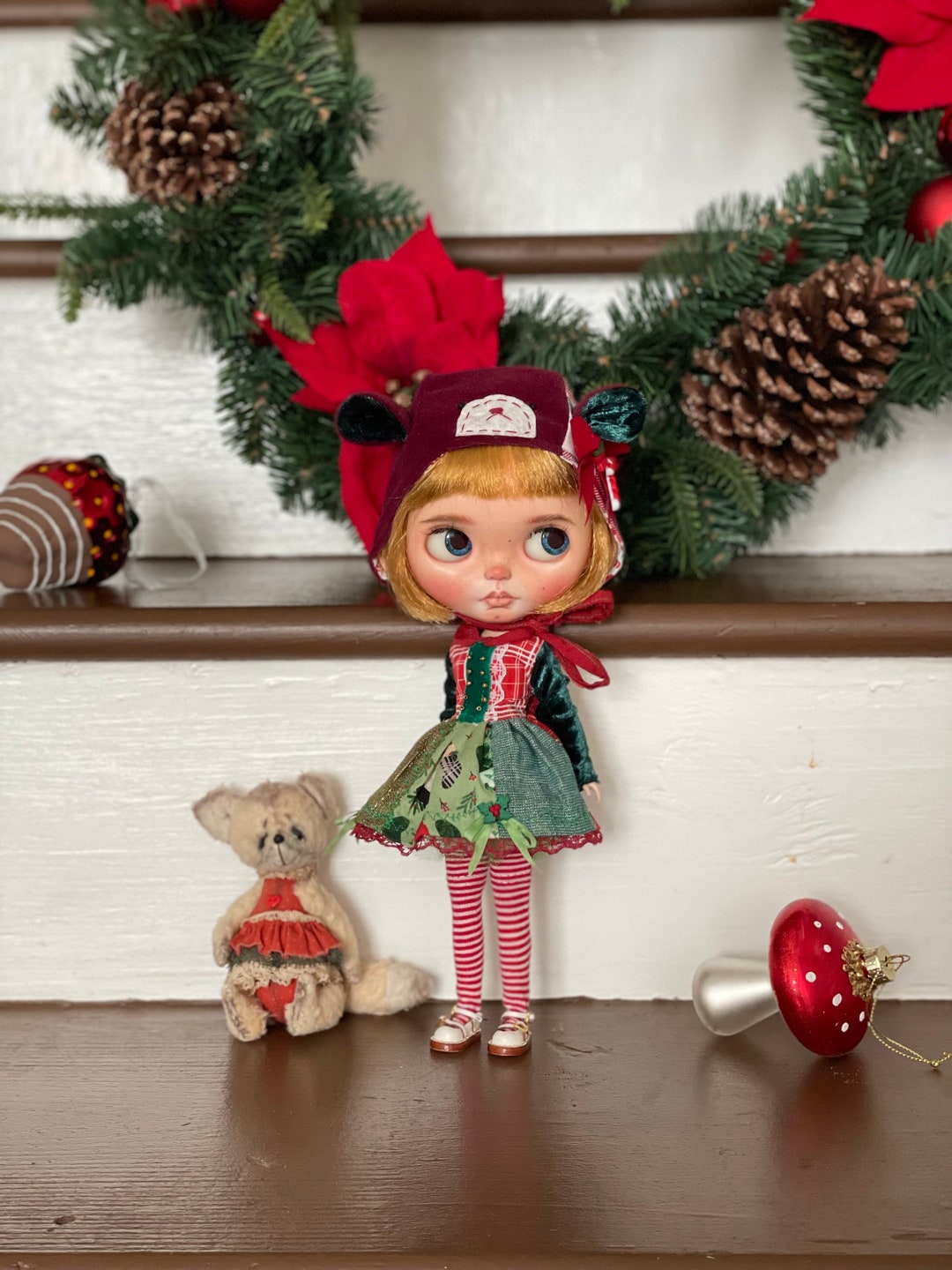 Christmas Set of Clothes Blythe- Outfit for Blythe Doll- Christmas ...