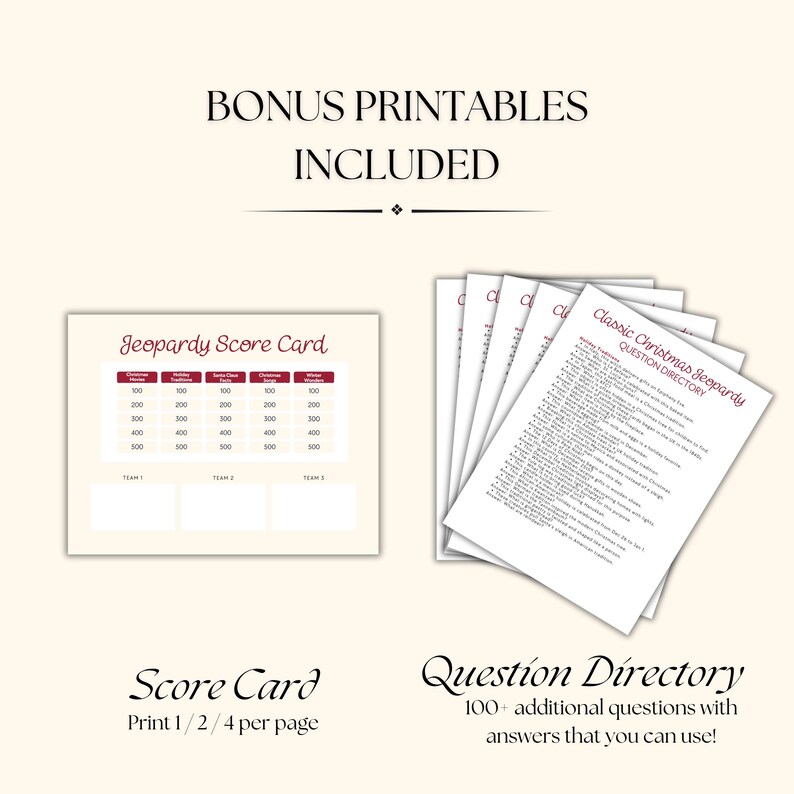 Christmas Jeopardy Game Canva Template – Office Party Team Building ...