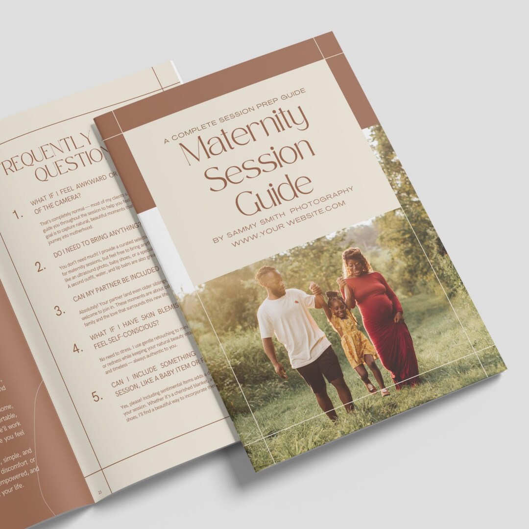 Editable Maternity Session Prep Guide for Canva, Photography Client ...