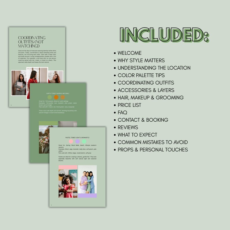 Family Photography Welcome Guide Template, Client Prep Guide, Style ...