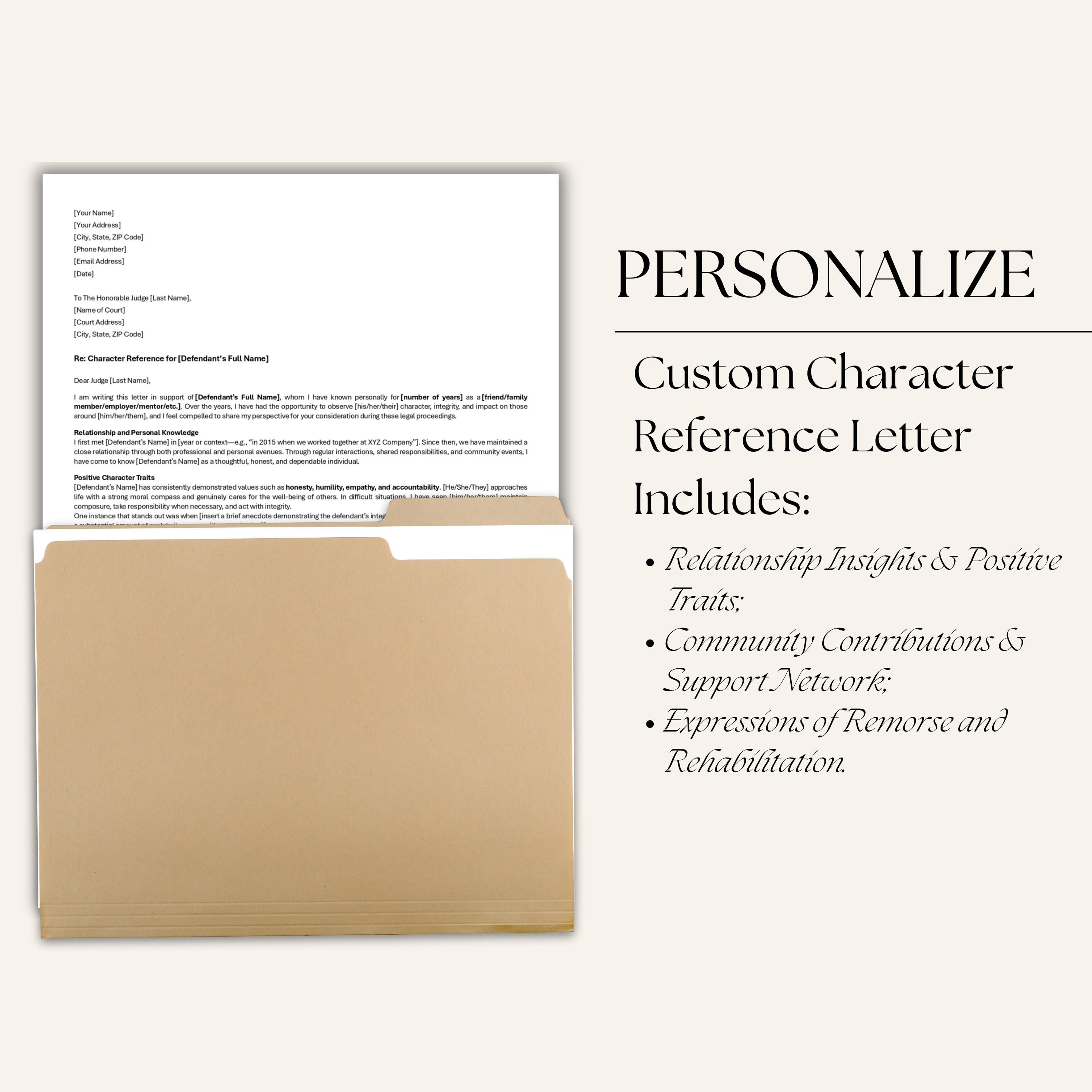 Court Character Reference Letter for Driving Under the Influence DUI ...