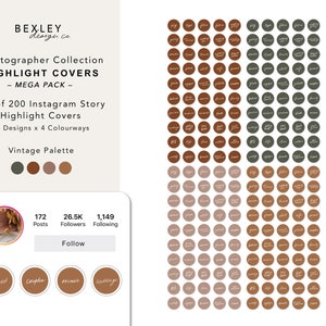 Highlight Covers for Photographers 200 Handlettered - Etsy Canada