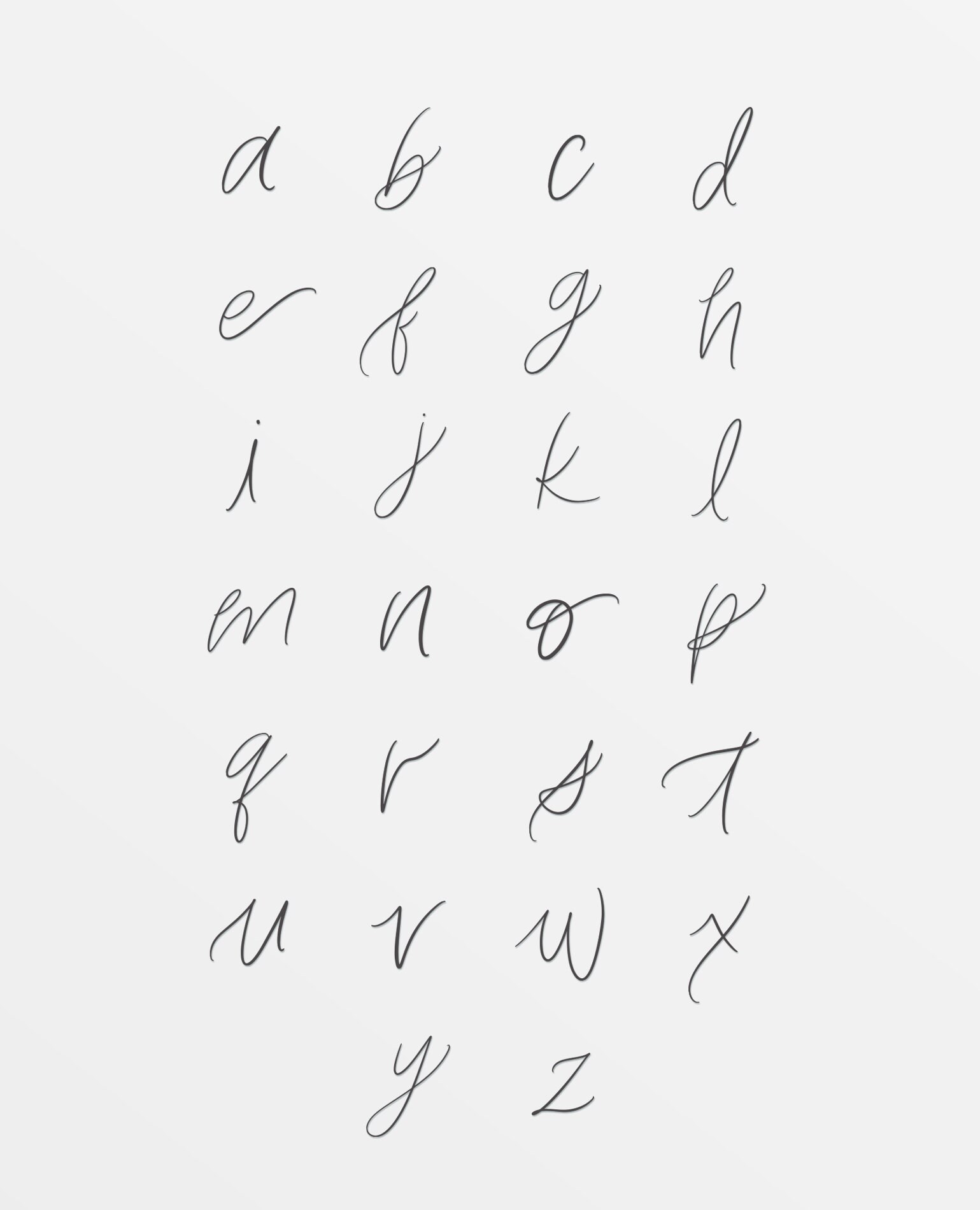 Handlettered ABC Calligraphy Highlight Covers for Instagram - Etsy