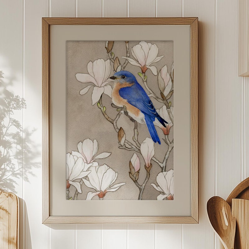 Bluebird Wall Art - Etsy