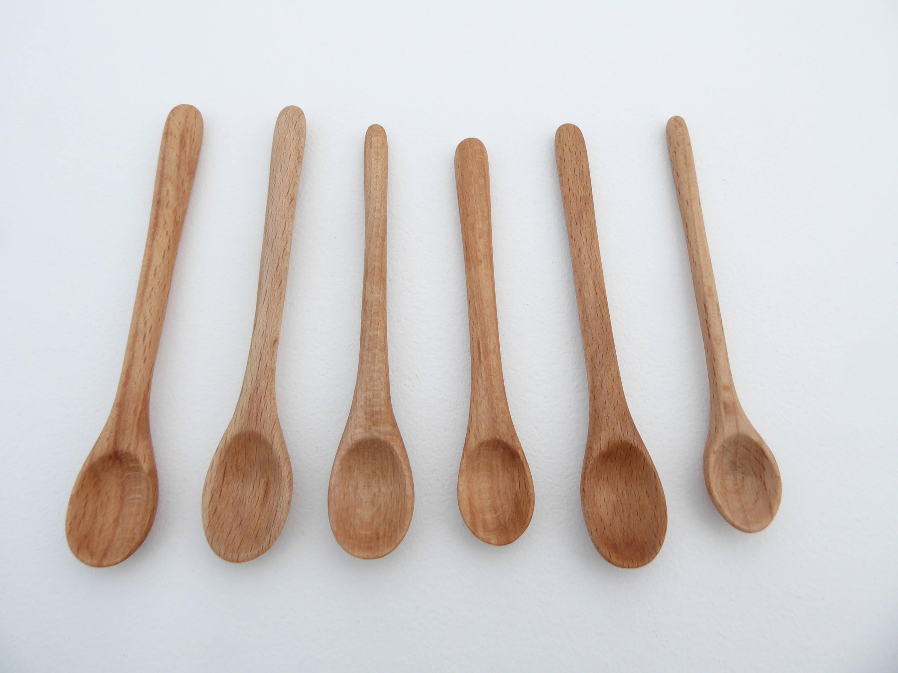 Small Wooden Spoon Hand Carved From Beech Wood Salt Spoon | Etsy