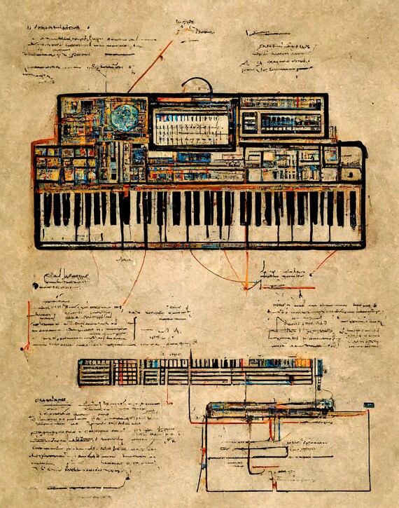 Synthesizer Ancient Schematic Discovery - Etsy