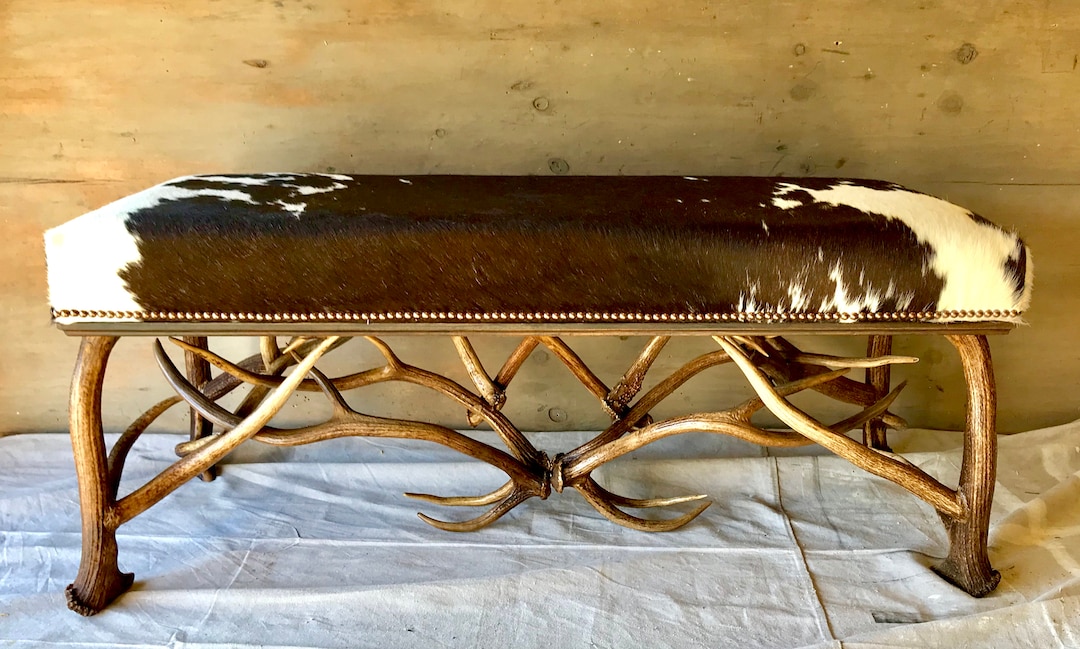 Antler Bench, Hand Crafted Using the Finest Naturally Shed Antlers - Etsy