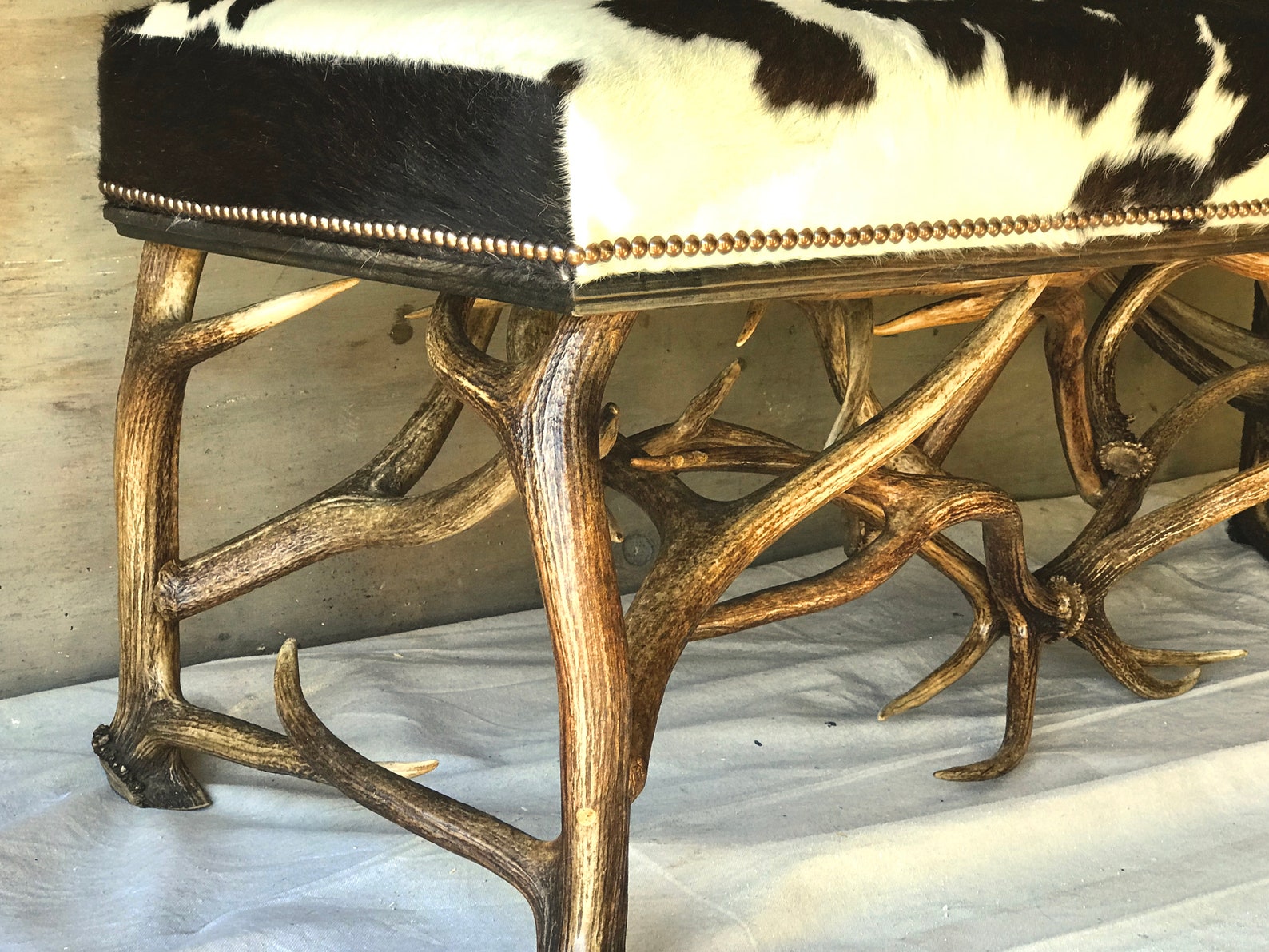 Antler Bench Hand Crafted Using the Finest Naturally Shed - Etsy