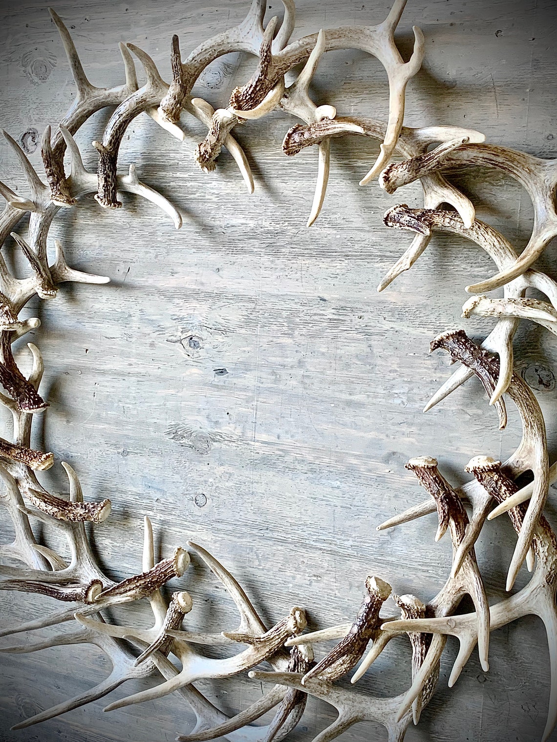44 Large REAL Antler Wreath - Etsy