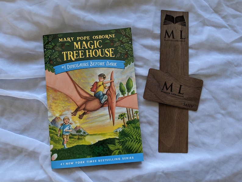 Master Librarian Wood Cards From the Magic Tree House Book - Etsy