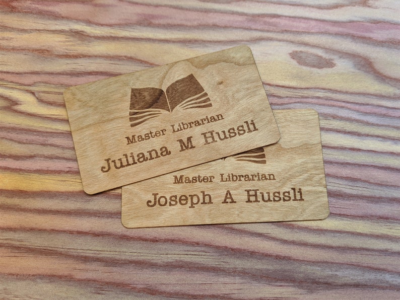 Master Librarian Wood Cards From the Magic Tree House Book - Etsy