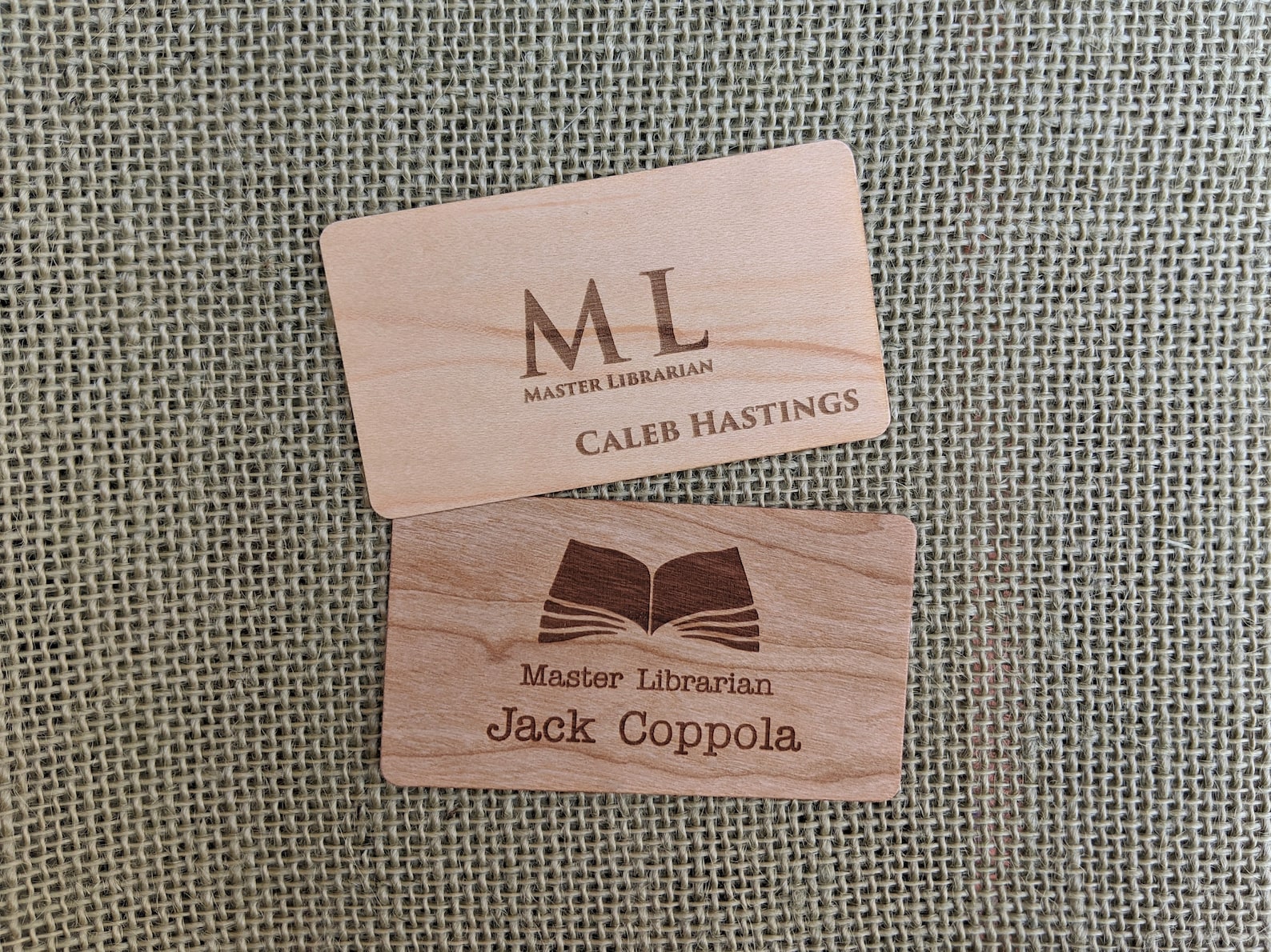 Master Librarian Wood Cards From the Magic Tree House Book - Etsy
