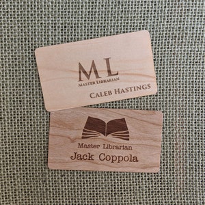 Master Librarian Wood Cards From the Magic Tree House Book - Etsy