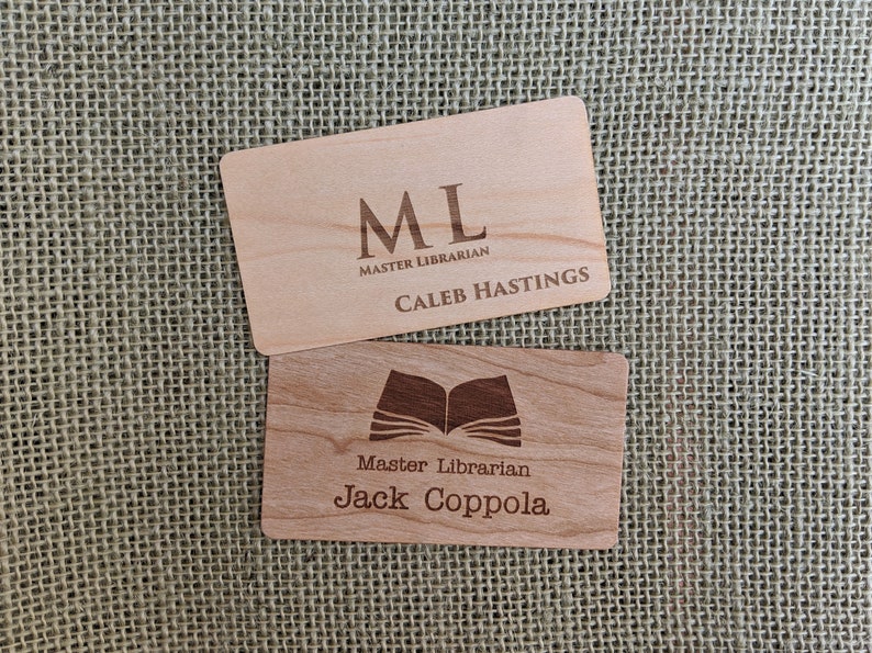 Master Librarian Wood Cards From the Magic Tree House Book - Etsy