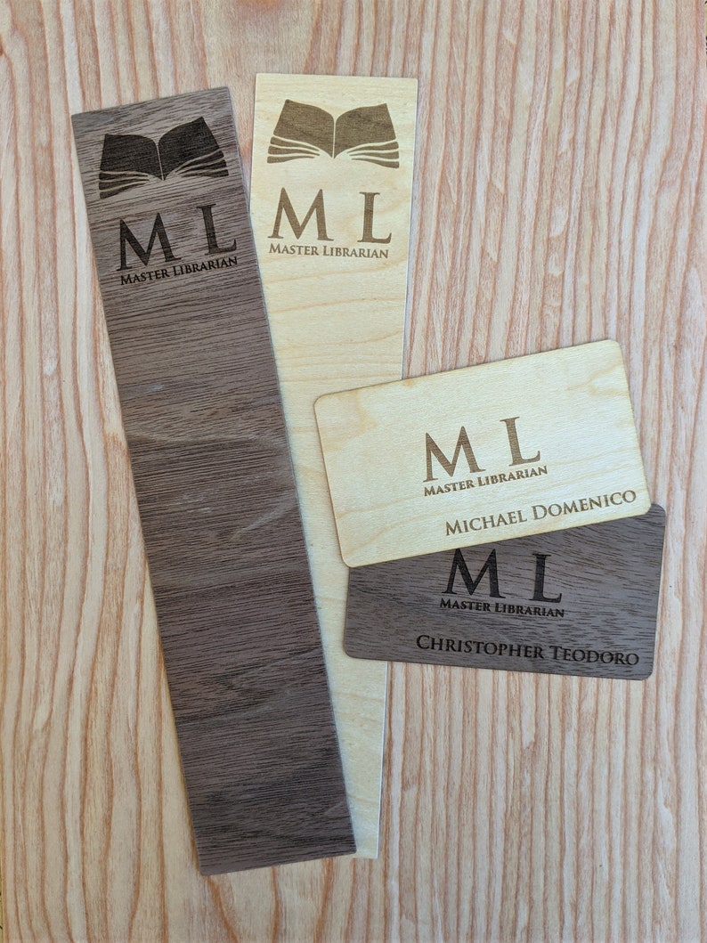 Master Librarian Wood Cards From the Magic Tree House Book - Etsy