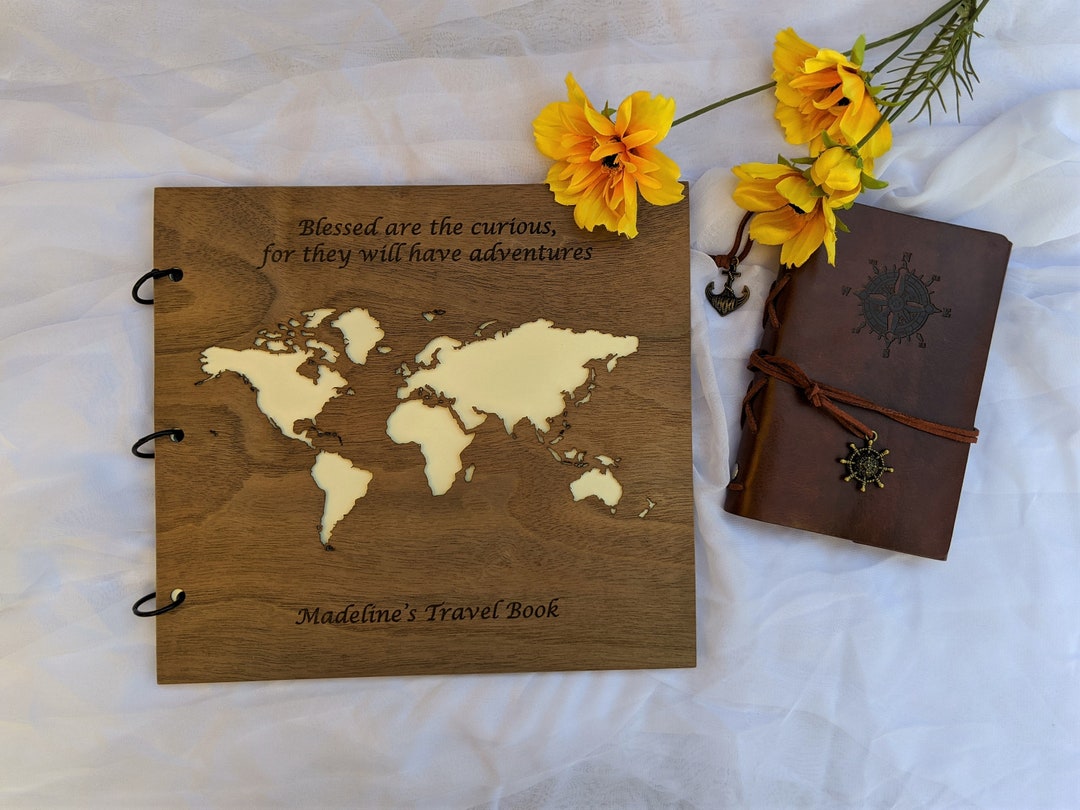 Family Travel Scrapbook | World Map Photo Book | Cruise Memories Gift ...
