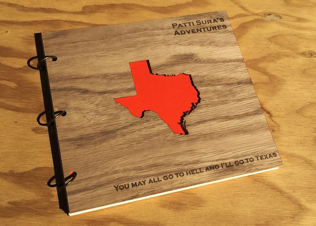 Texas Travel Book | Travel Gift | Texas Scrapbook | Personalized Travel ...