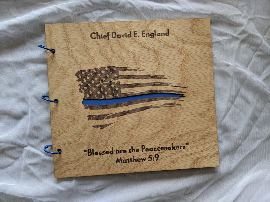 Law Enforcement Gift | Police Gift | Retirement Album | Wood ...